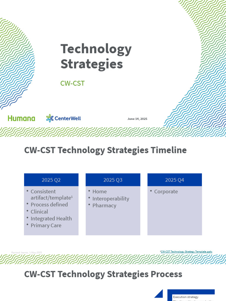 CW-CST Technology Strategies Process | PDF