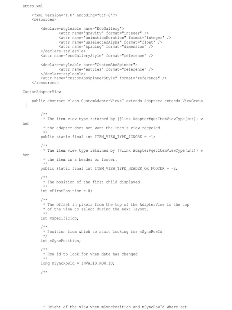 Eco Gallery - Android Gallery Widget With Recycling | PDF | Boolean ...