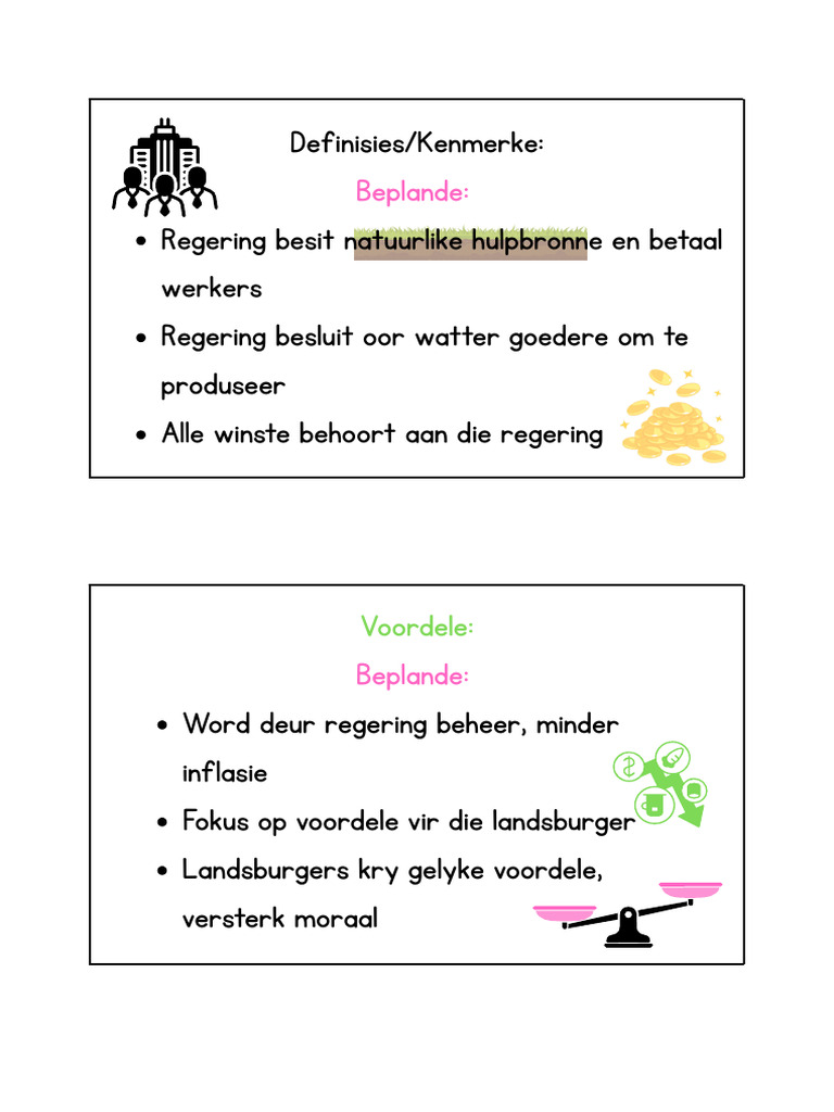 Besigheids Flashcards Stelsels | PDF