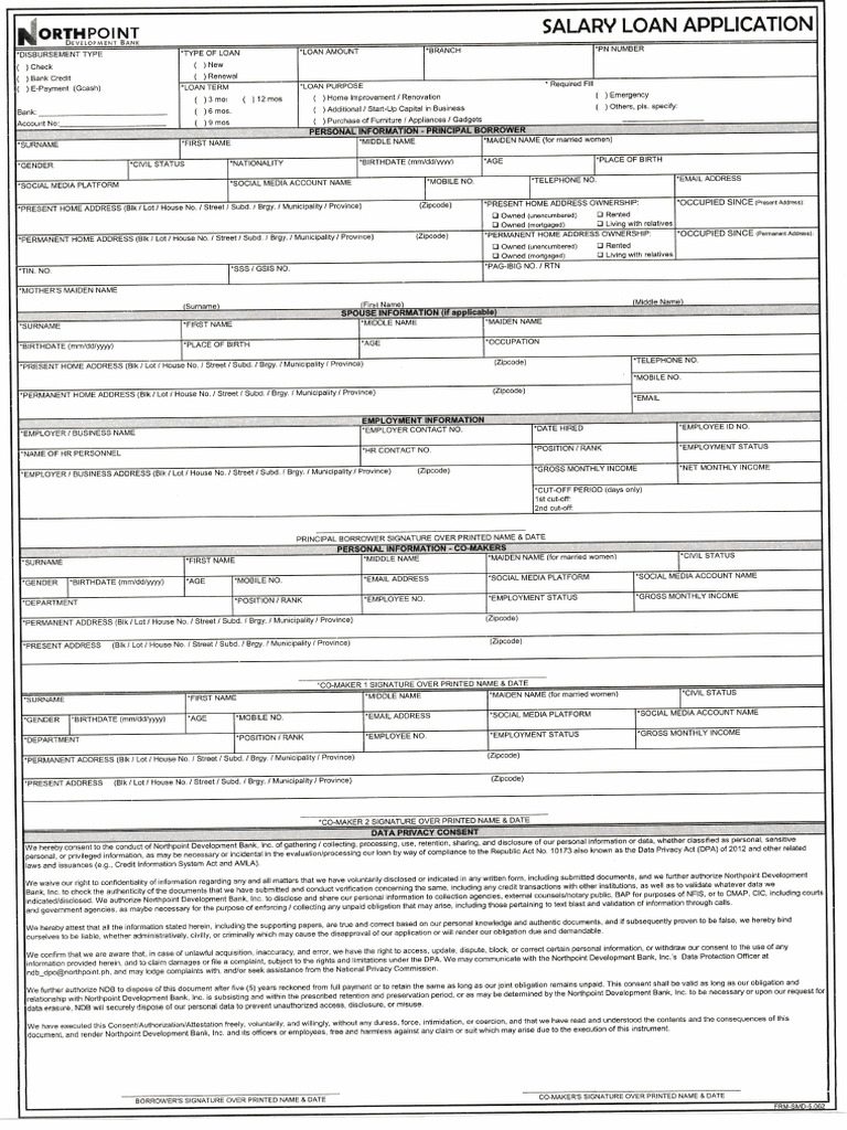 Salary Form | PDF