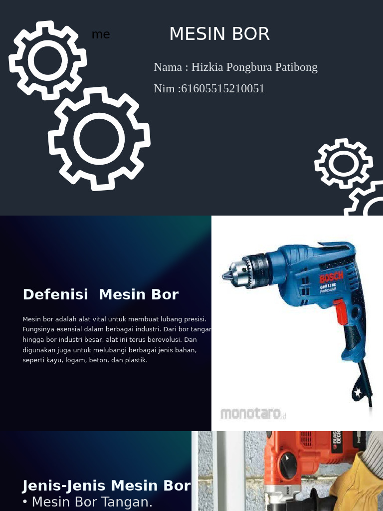 Pengenalan Mesin Bor | PDF