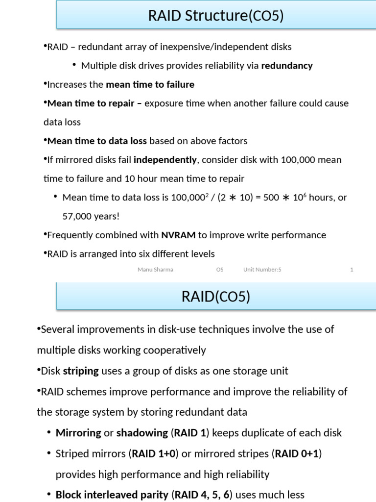 Unit 5 OS File System | PDF | Input/Output | File System