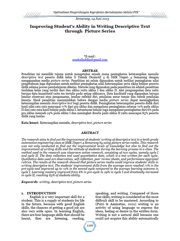 4058-Article Text-12216-1-10-20230819 | PDF | Learning | Teachers