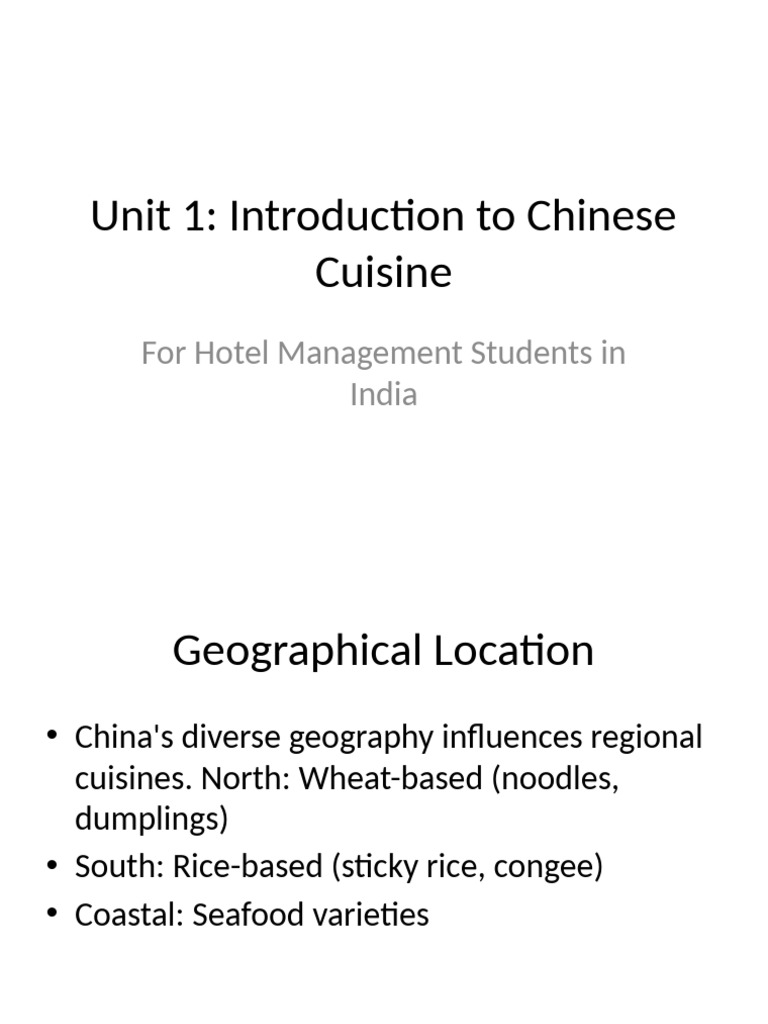 Chinese Cuisine Unit1 Final With Images | PDF | Chinese Cuisine | Tofu