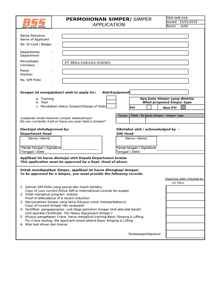 Form Rev - Simper | PDF