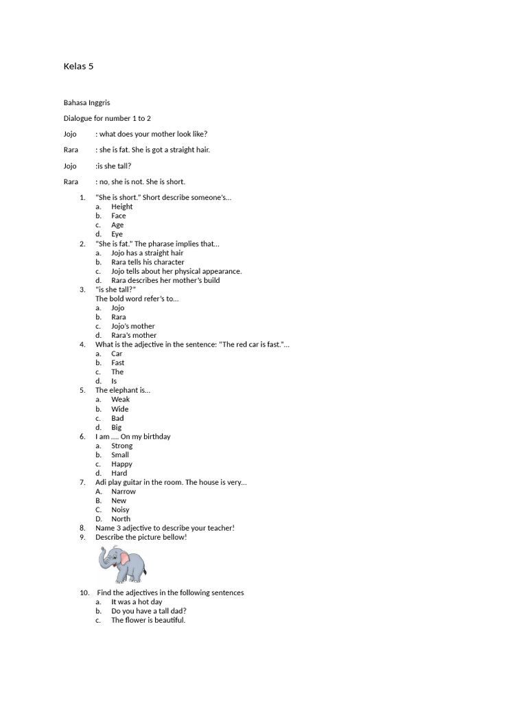 Bahasa Inggris Dan Jawa ASAT | PDF