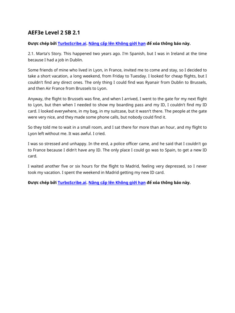 Aef3e Level 2 SB 2.1 | PDF