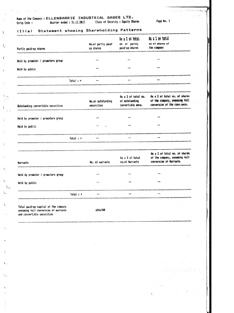Ellenbarrie Industrial Gases LTD SHP D13 | PDF