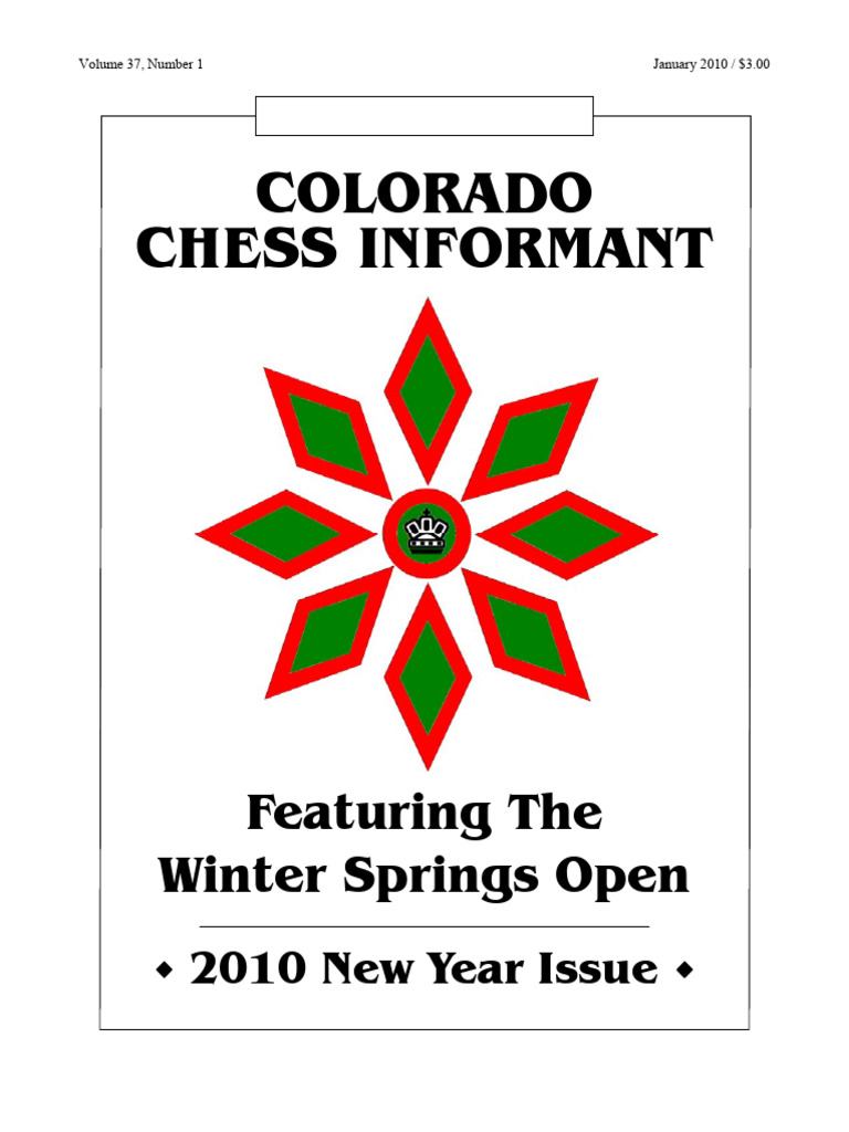 Colorado Chess Informant January 2010 | PDF | Chess Openings | Chess Theory
