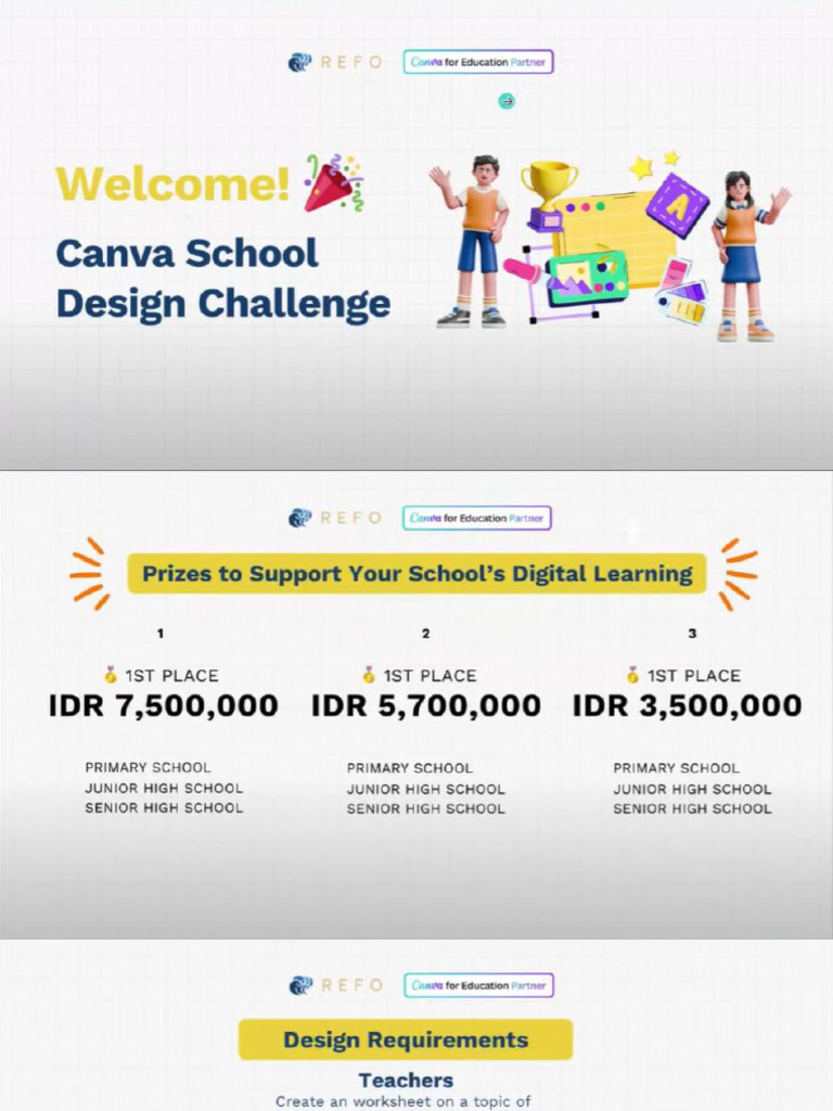 Canva Design Competition-Teachers | PDF