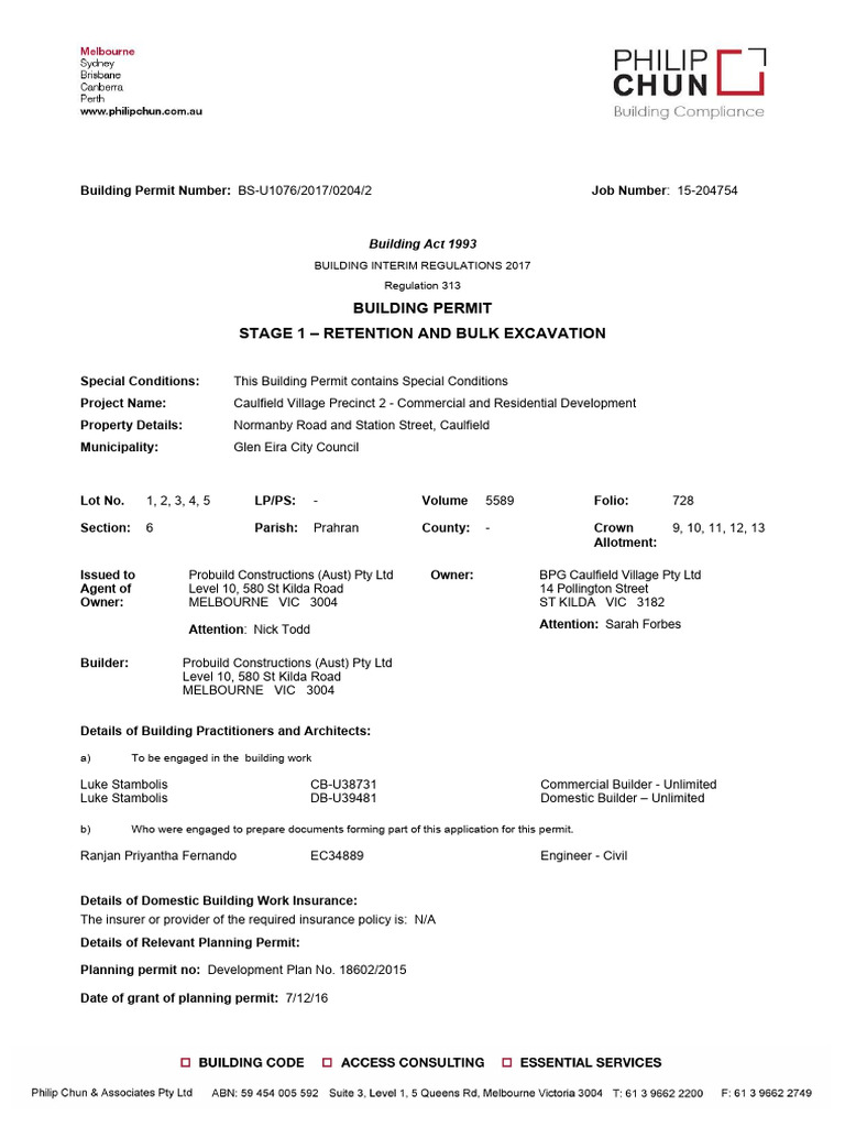 Building Permits (Full) | PDF | Regulatory Compliance