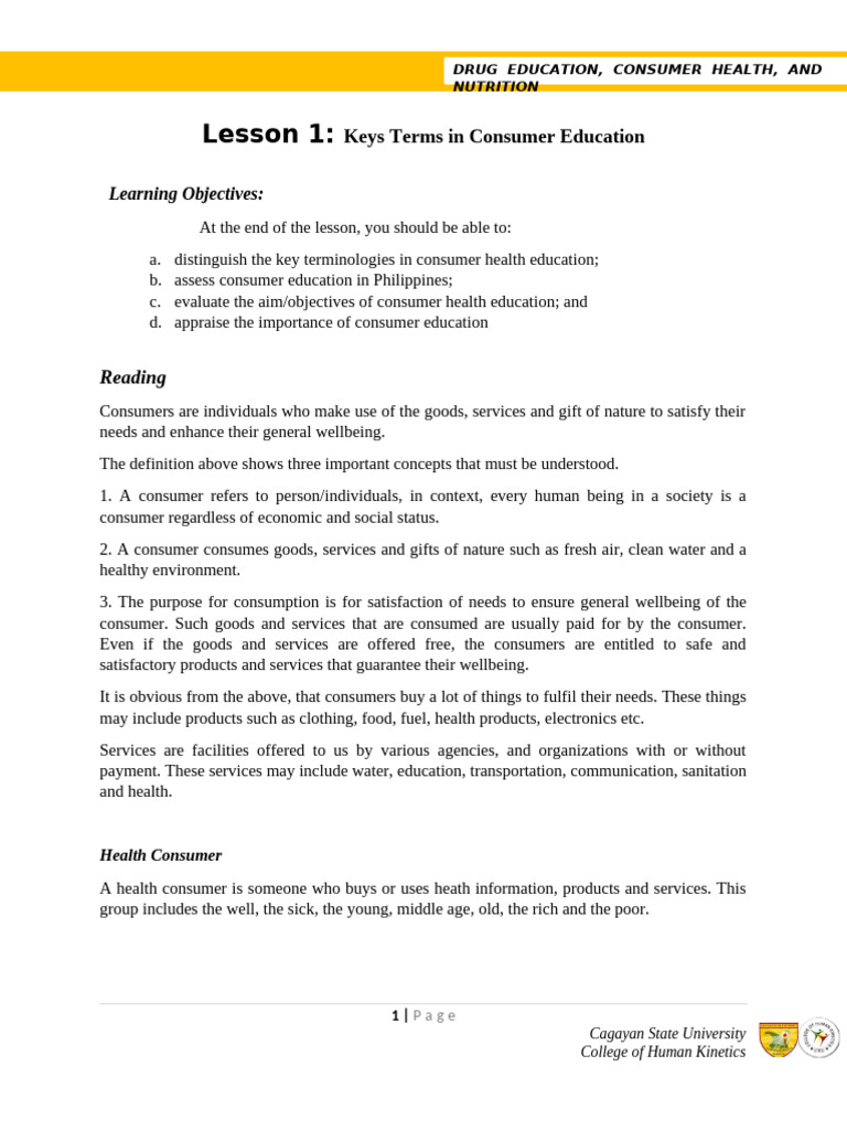 Lesson-1,2,3,4,5,6 and Other Compilation (CONSUSMER) | PDF | Psychoactive Drugs | Business Ethics