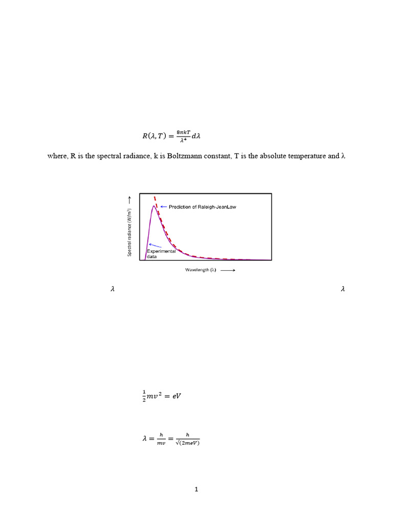 Ultraviolet Catastrophe and Quantum Concepts | PDF | Photoelectric ...