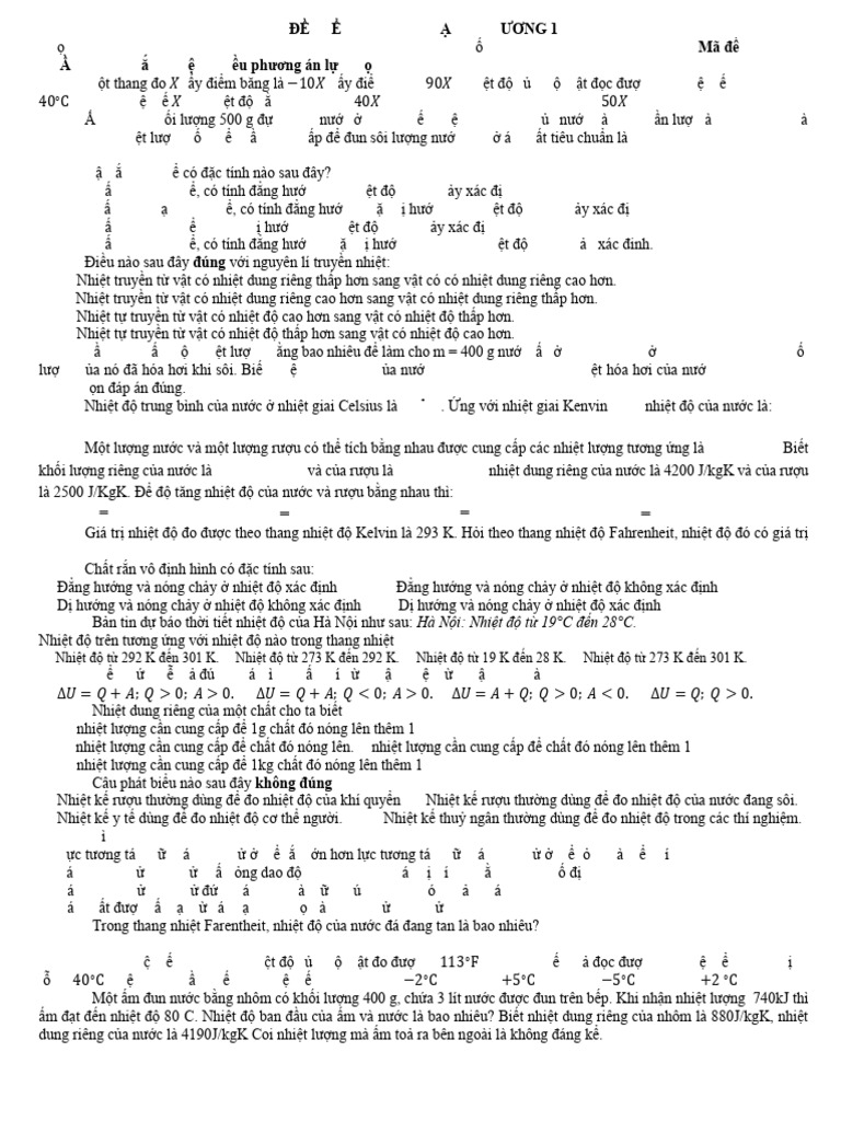 Ktra Chương 1 L P 12C1 | PDF
