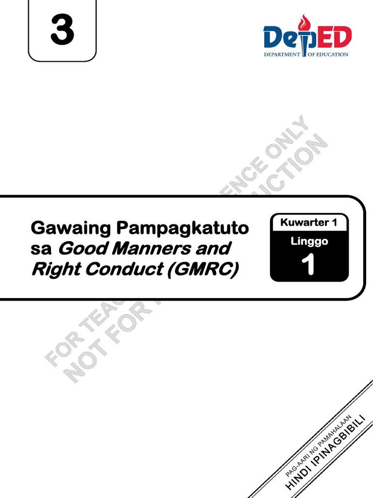 LAS_GMRC 3_Q1_Week 1_v.1 | PDF