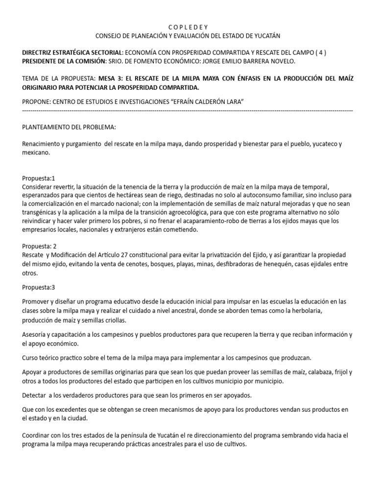 RESCATE DE LA MILPA MAYA | PDF | Agricultura