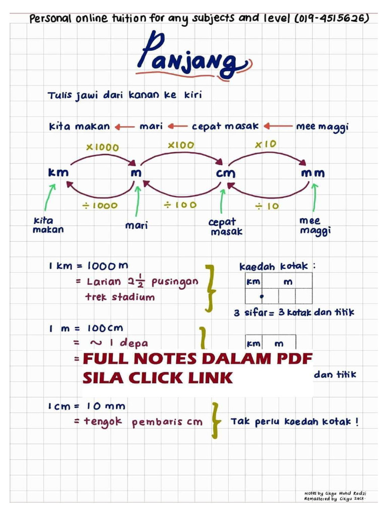 Sample Nota & Latihan Tahap 2 | PDF