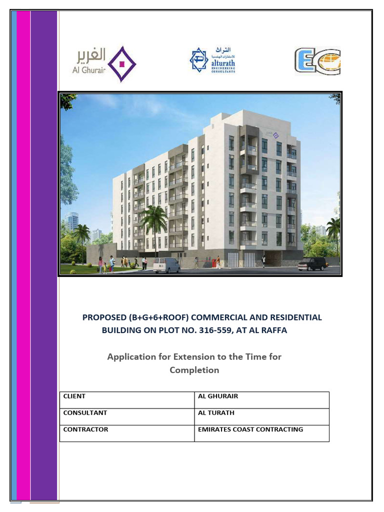 Sample of EOT (Extensions of Time) | PDF | Employment | United Arab ...