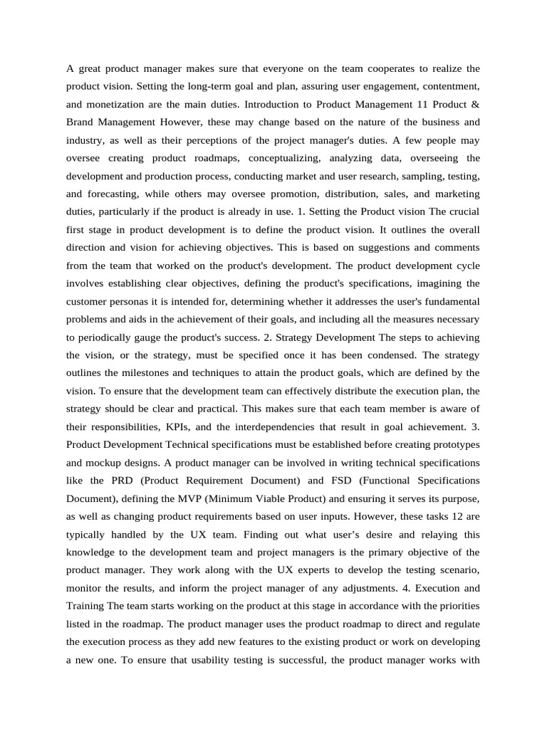 A Great Product Manager Makes Sure That Everyone On The Team Cooperates ...