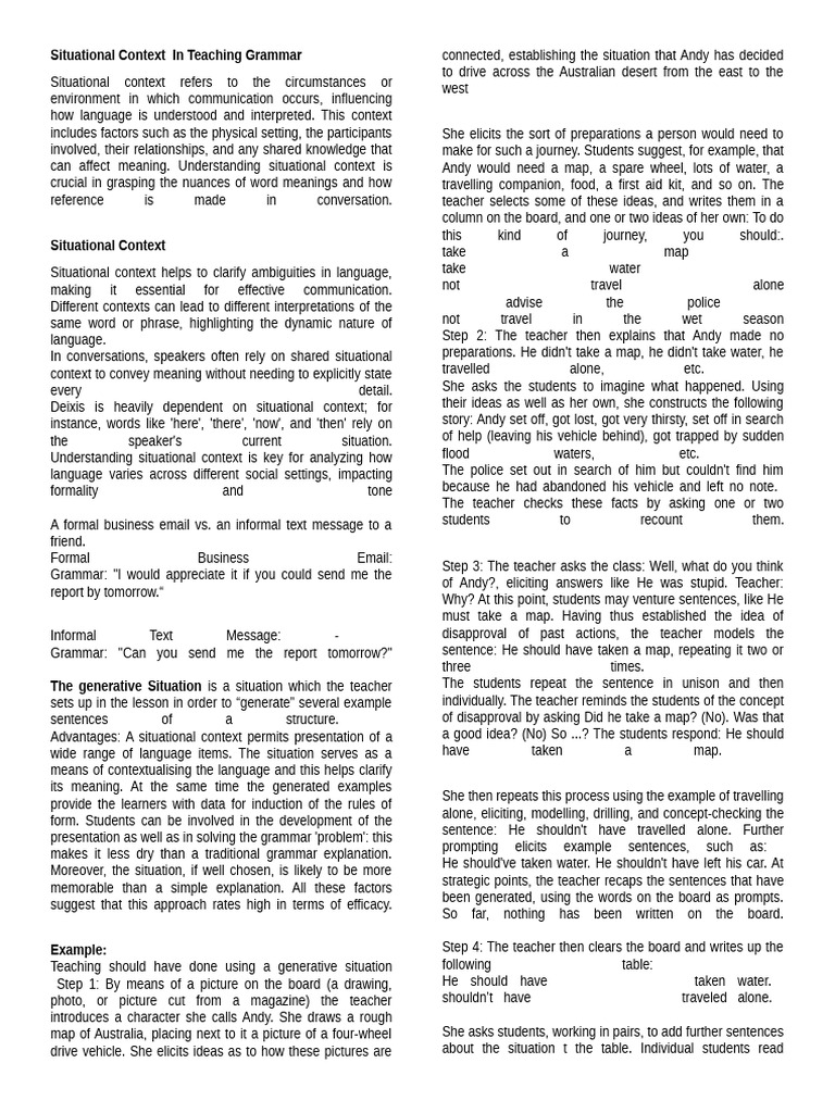 Teaching 'Purchase' in Situational Context | PDF | Semantics ...