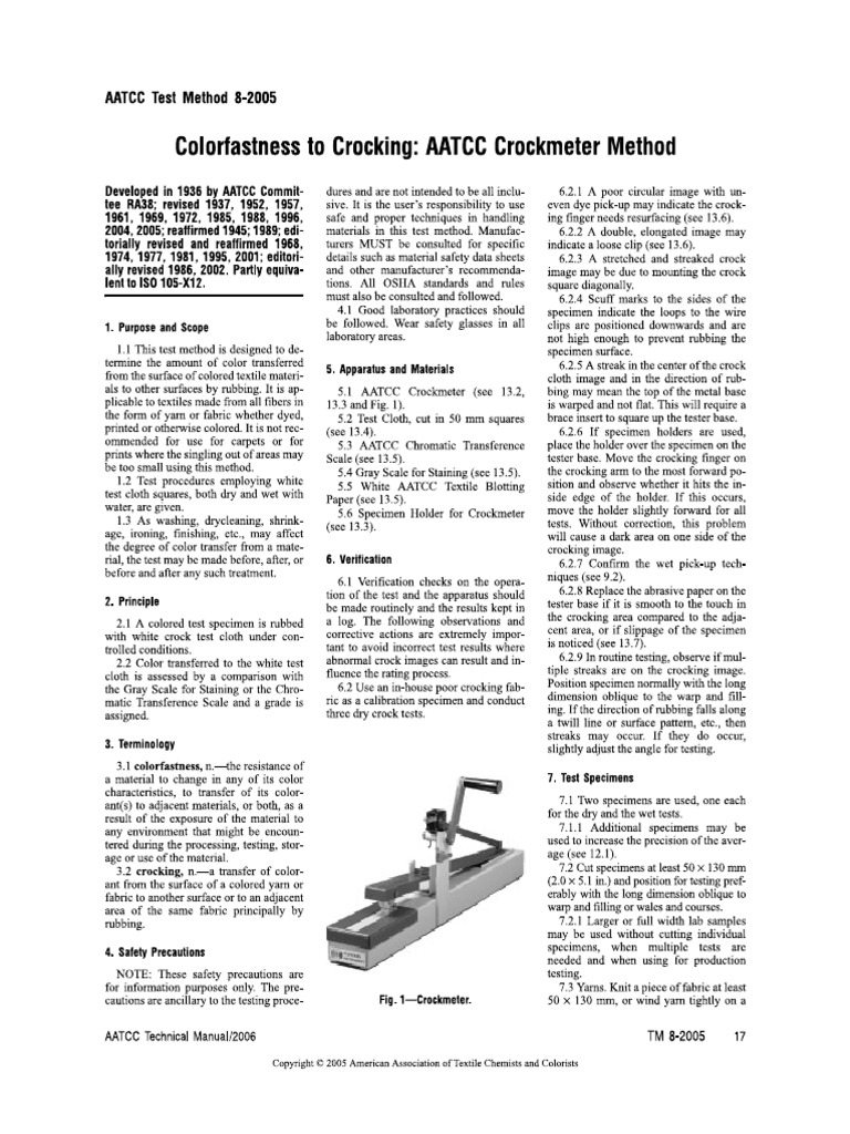 Aatcc 8 | PDF