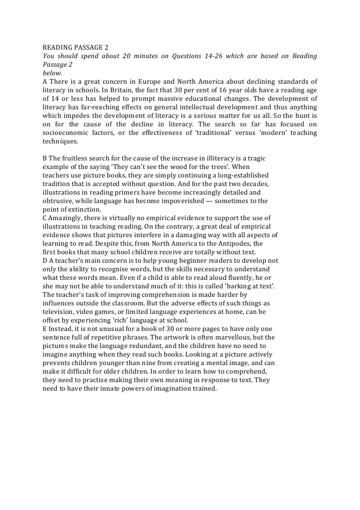 Reading Passage 2 | PDF | Reading (Process) | Literacy