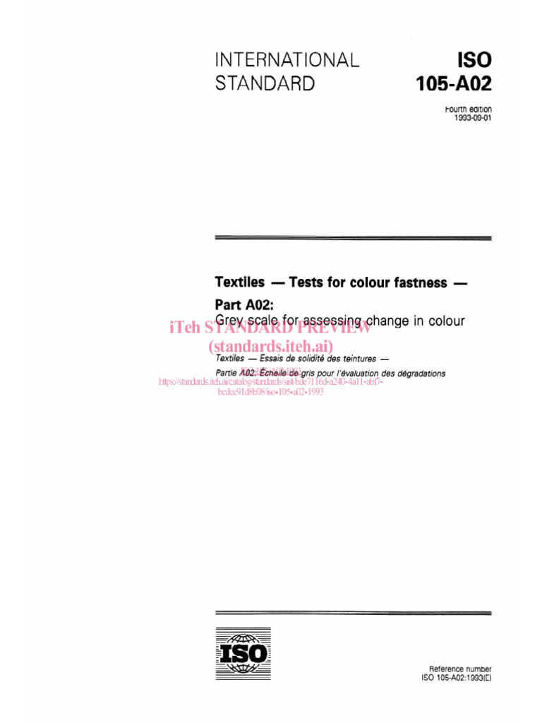 Iso 105 A02 | PDF
