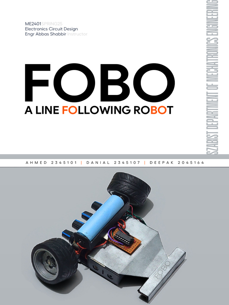 Line Following Robot Circuit Design | PDF | Integrated Circuit ...