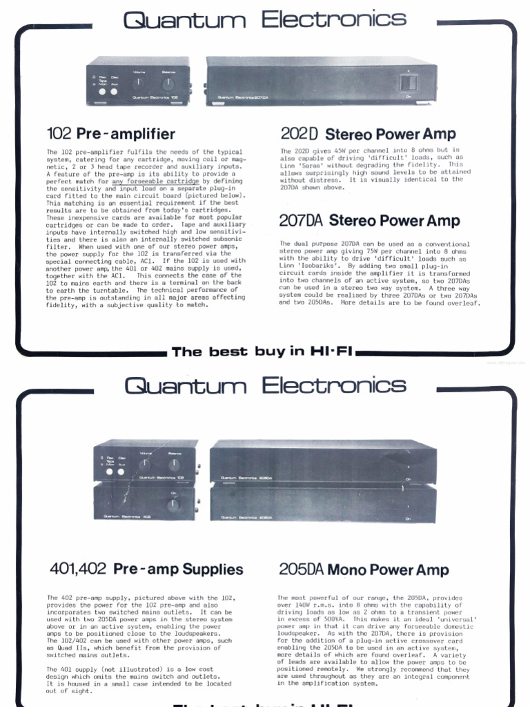Hfe Quantum Electronics Products Brochure en 5 | PDF