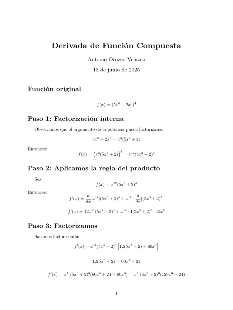 Derivada | PDF