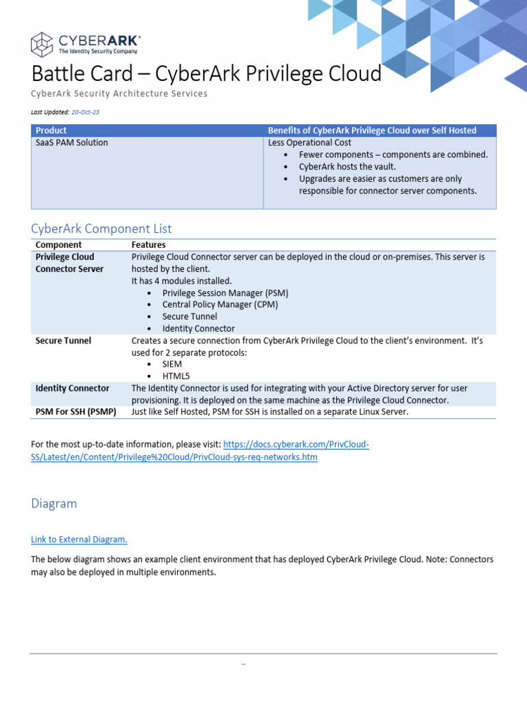 CyberArk Privilege Cloud Overview | PDF | Cloud Computing | Computer ...
