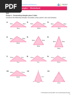Area of Triangle: 1/2abSin(C) Worksheet | PDF | Area | Triangle