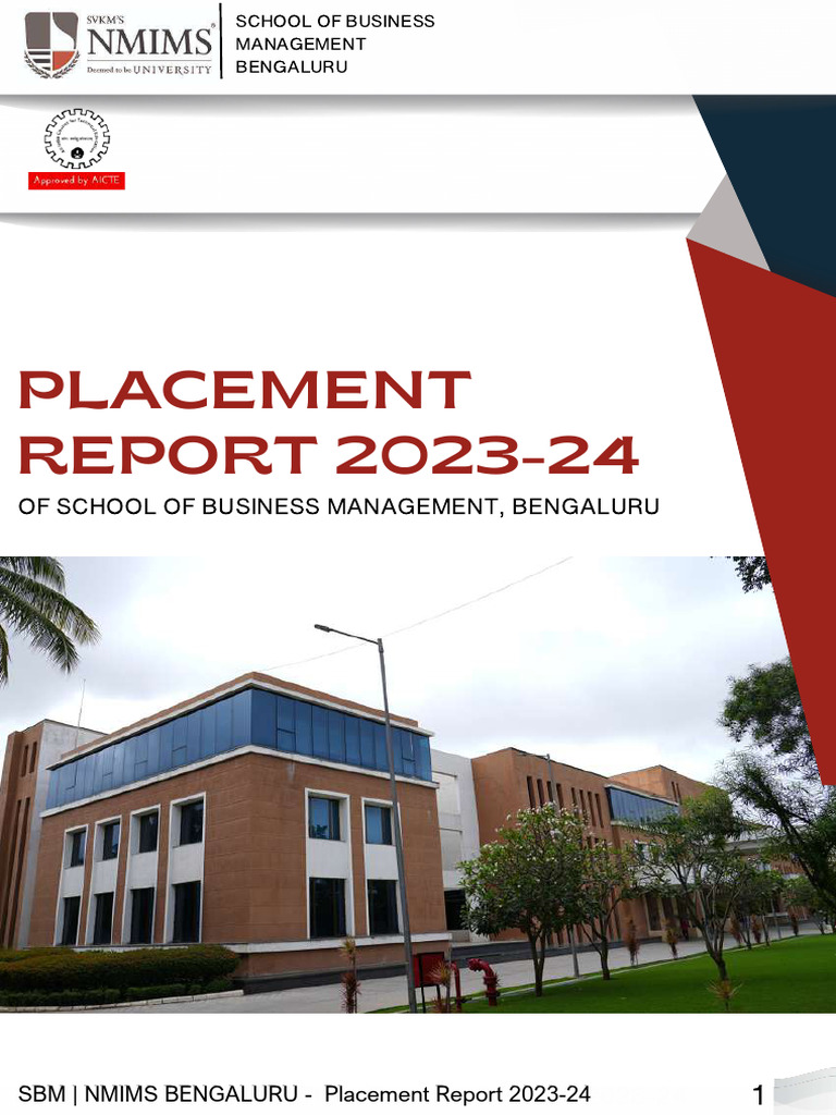 NMIMS Bengaluru Placement Report 2023-24 | PDF | Learning | Business