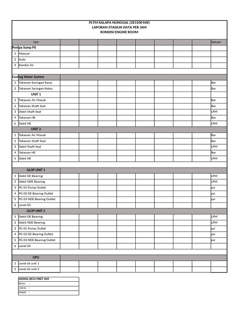 Log Sheet Print Out | PDF