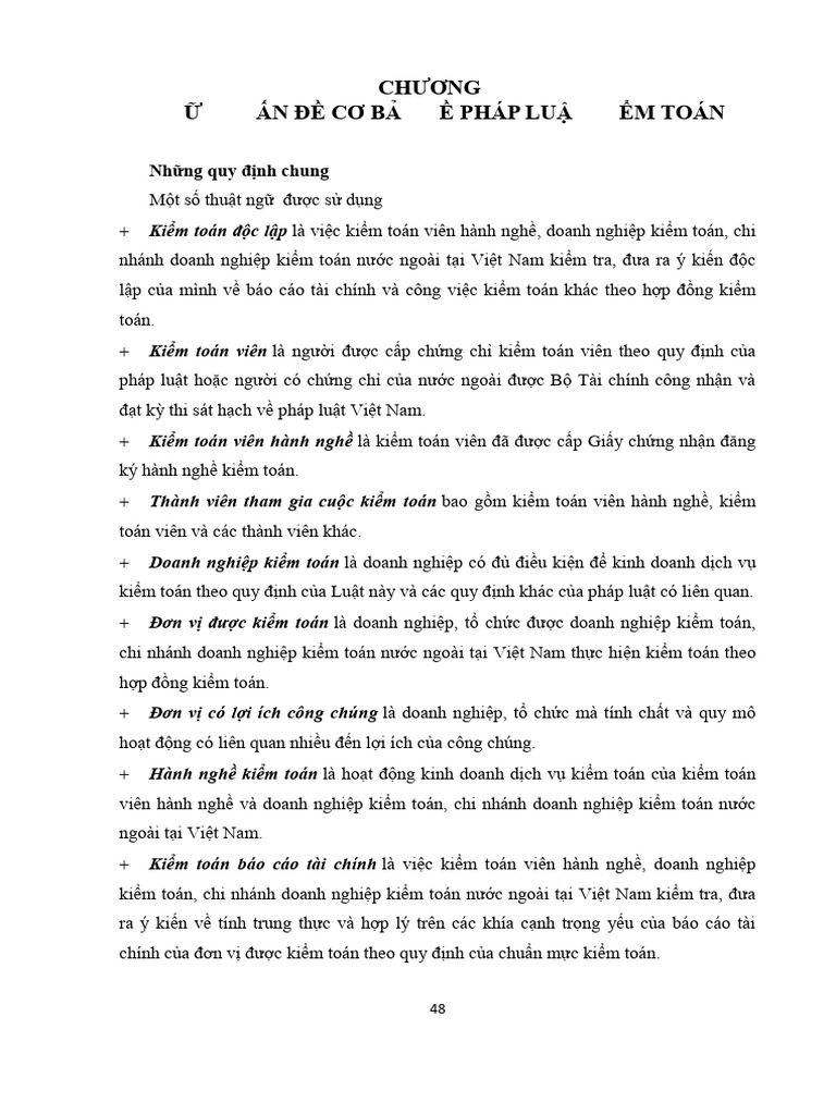 C5. Nhung Van de Co Ban Ve PL Kiem Toan | PDF