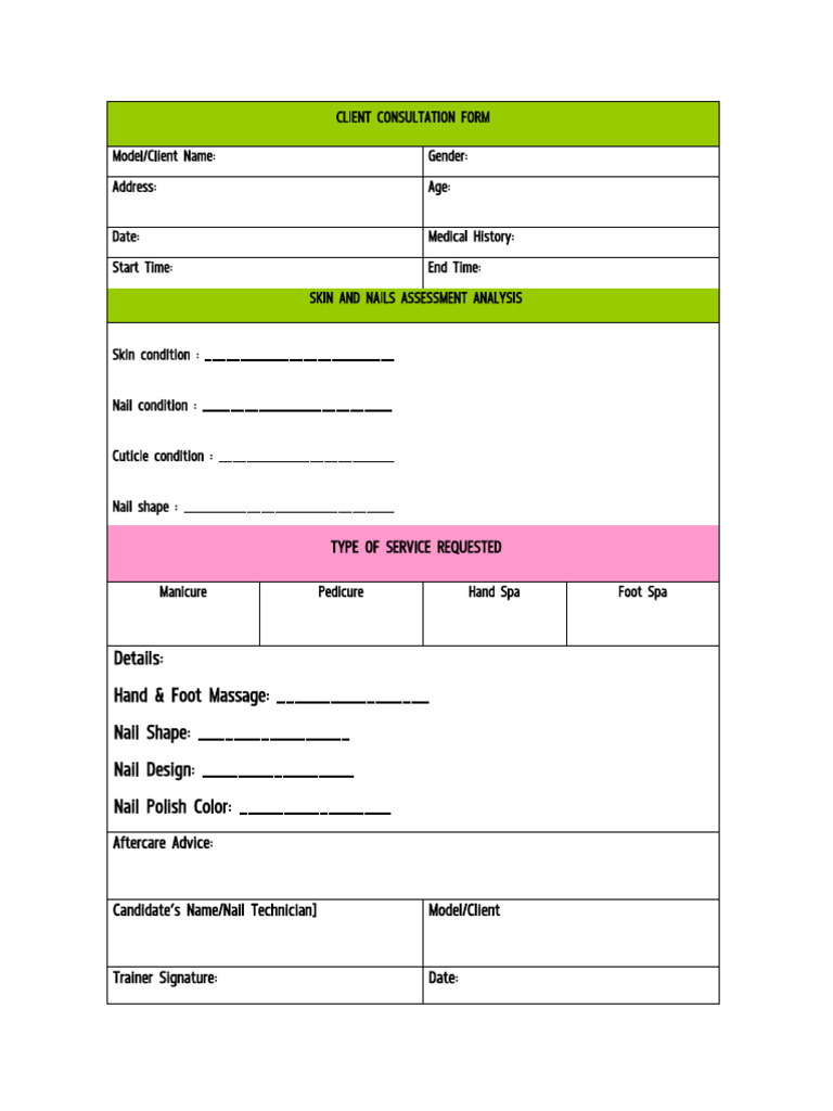 New Consultation Form BCN | PDF