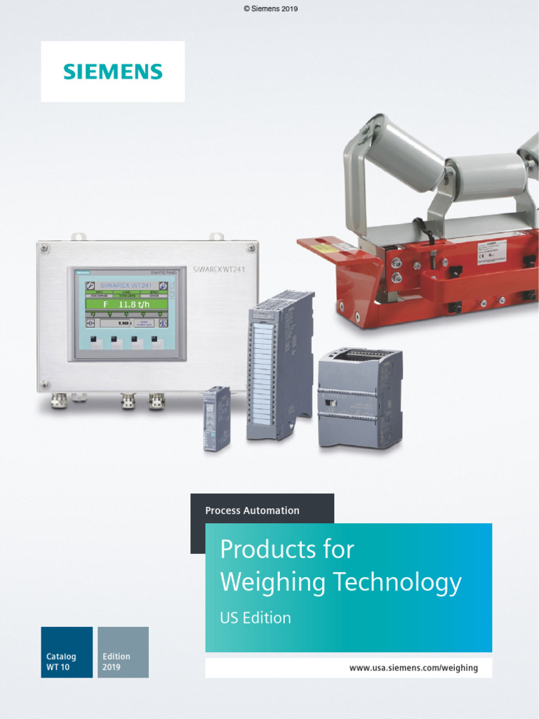 Siemens Weighing Technology Catalog 2019 | PDF | Automation ...