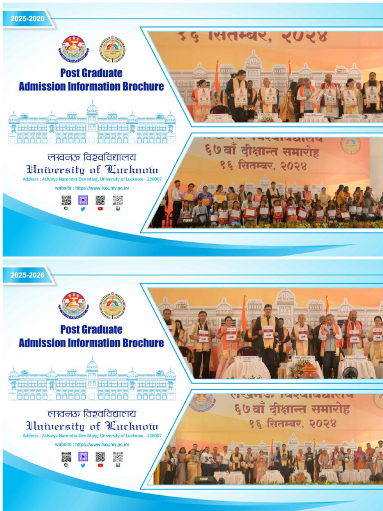 PG Admission Information Brochure 280425 | PDF