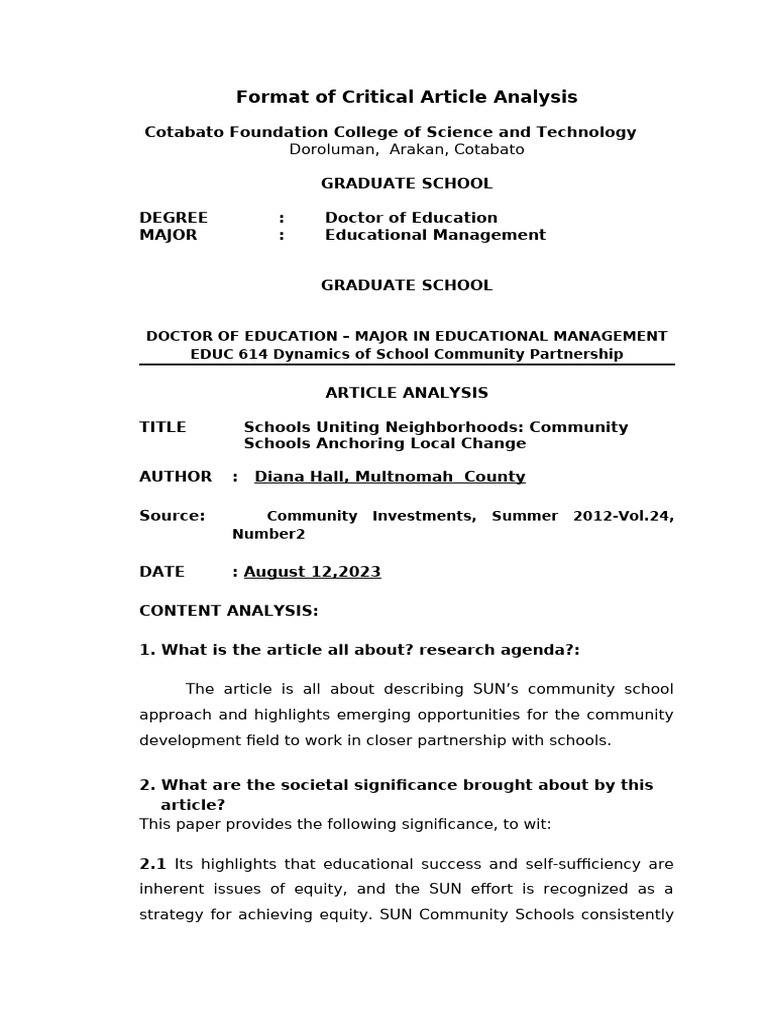 Schools Uniting Neighboorhoods | PDF