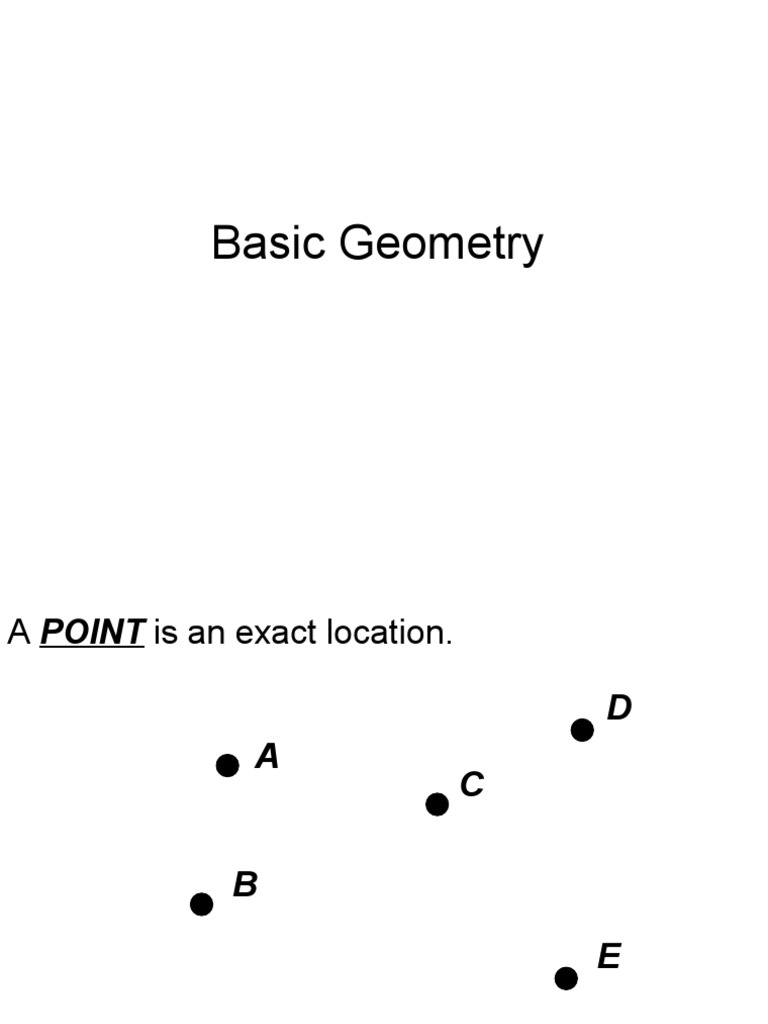 Basic Geometry Concepts Explained | PDF