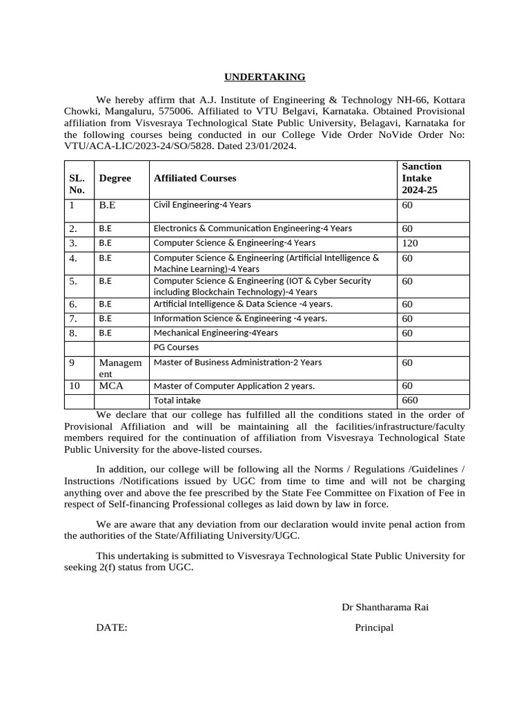 Ugc-2f - Undertaking-7-11-24 | PDF