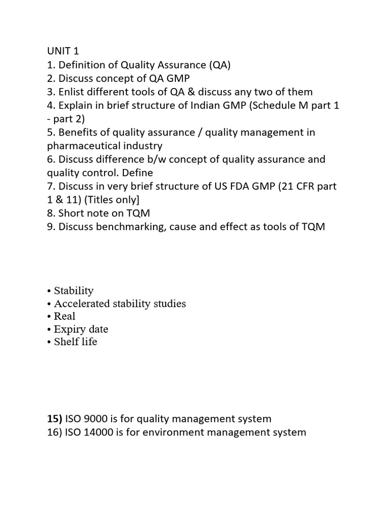 Quality Assurance Topics Sem 6th | PDF | Verification And Validation | Quality