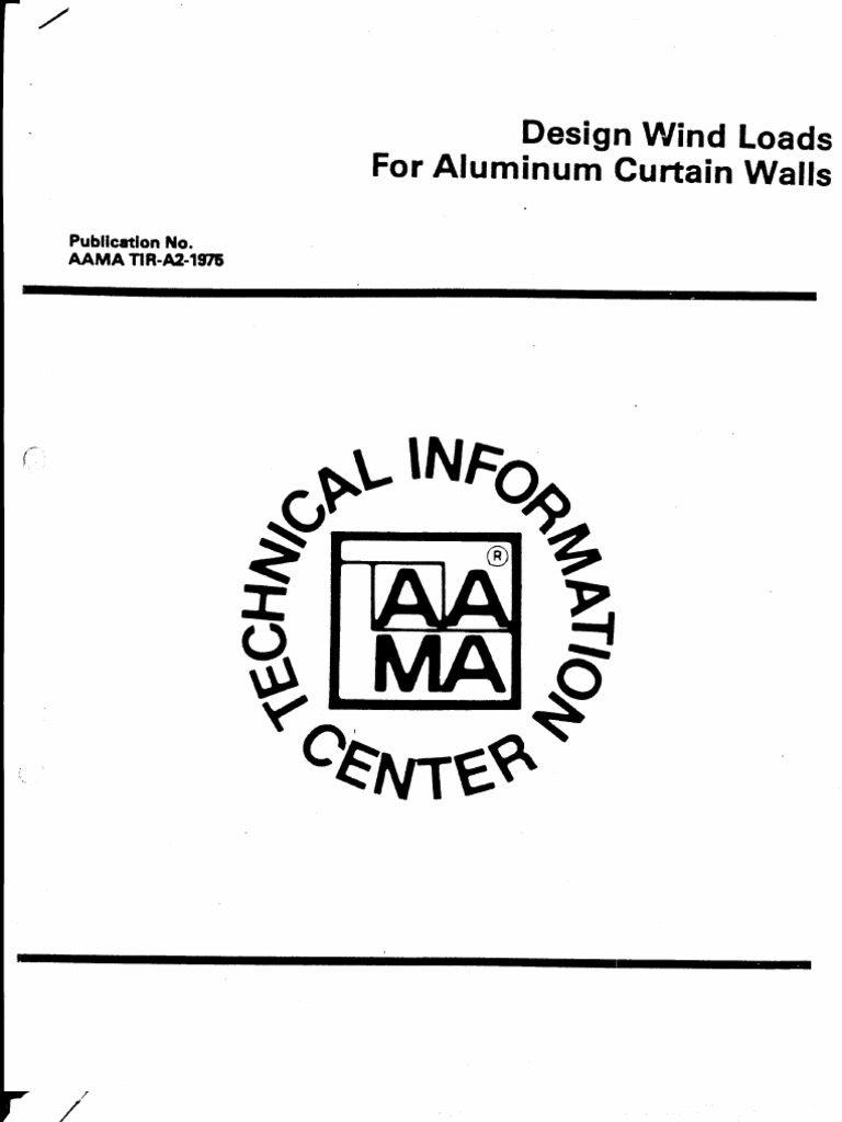 Design Wind Loads For Aluminum Curtain Walls (1975) | PDF