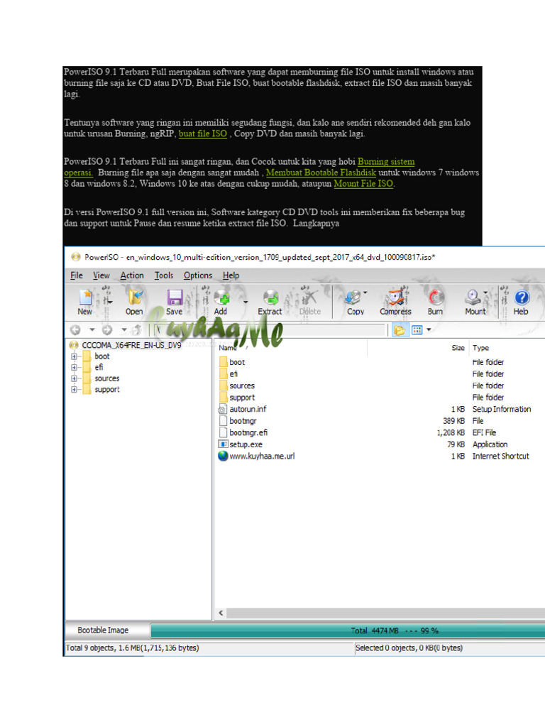 PowerISO 9.1 Terbaru Full | PDF | Digital Technology | Computer Data