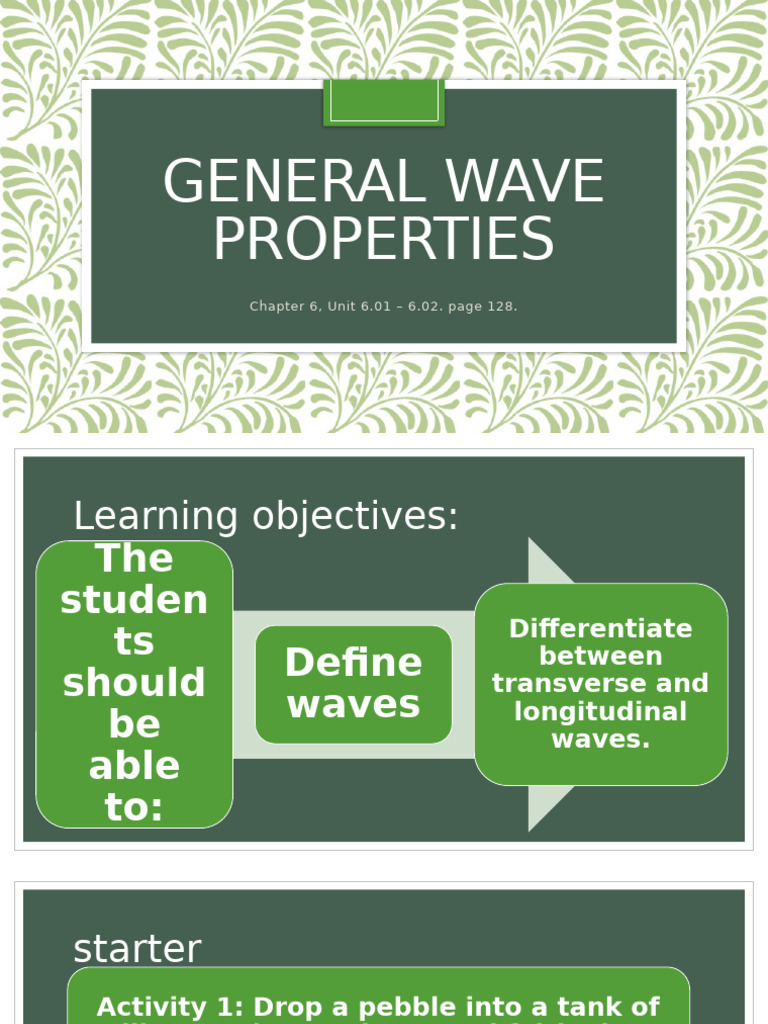 General Wave Properties | PDF | Waves | Frequency
