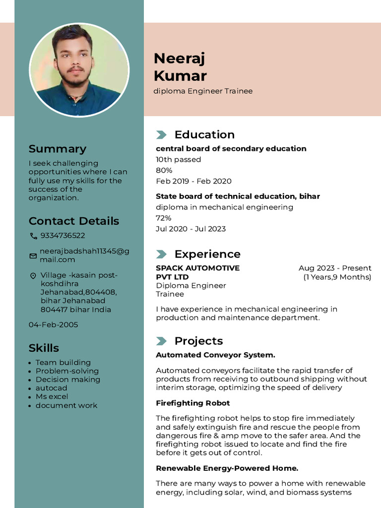 Neeraj Kumar: Education | PDF