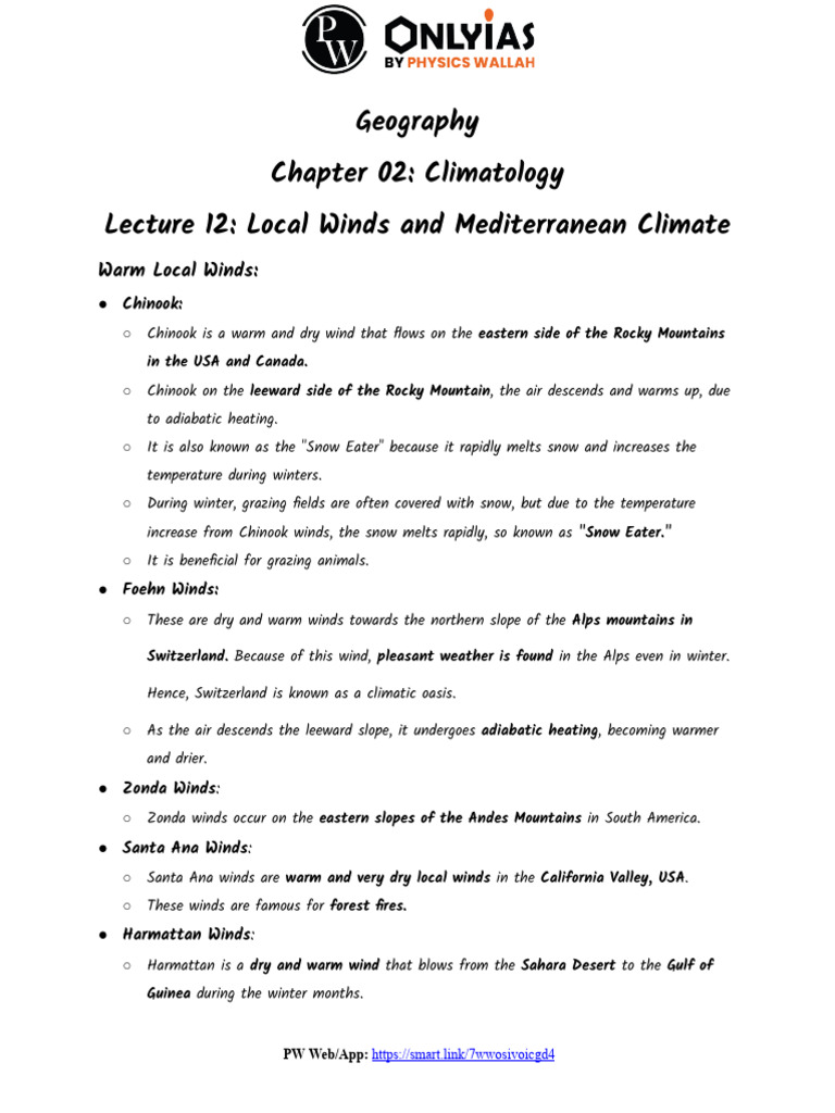 481 ° ??????? Geography Climatology 12 Daily Class Notes | PDF | Wound ...