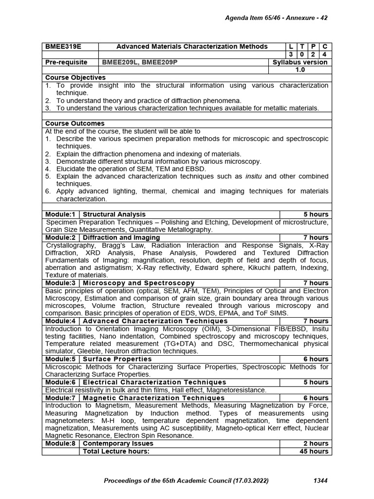 Bmee319e Advanced-Materials-Characterization-Methods Eth 1.0 70 ...