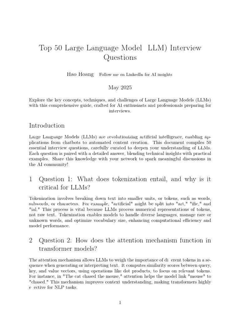 LLM Interview | PDF
