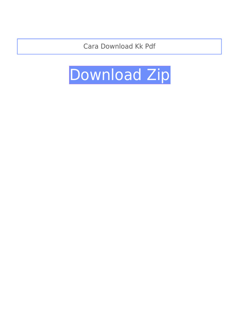 Cara Download KK PDF | PDF